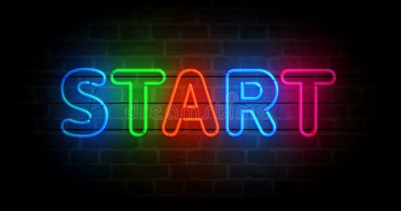 Neon Starting Soon Black Twitch Animated Banner Stock Video - Video of ...