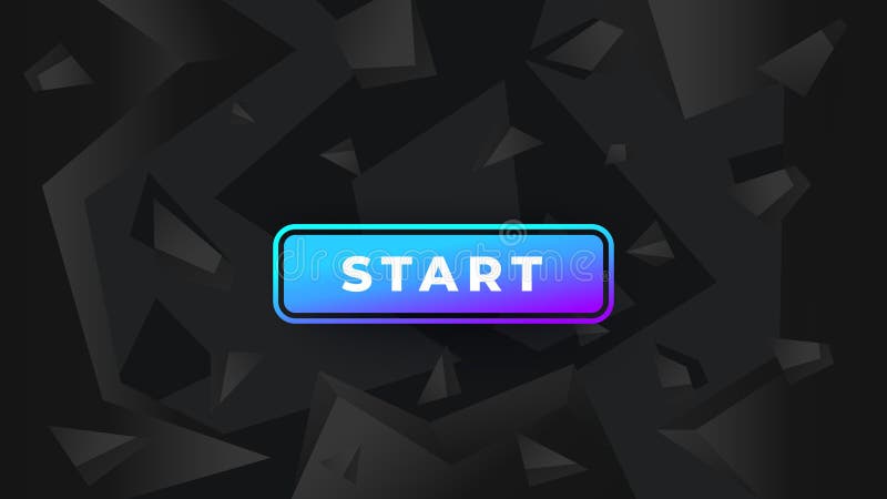 Start Game Button on Abstract Background, Vector Stock Vector ...