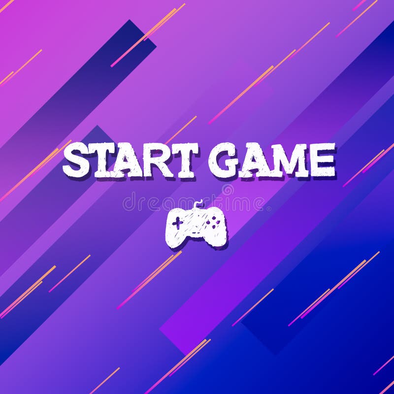 Start Game One Or Two Players Option Pixel Design Stock Vector ...
