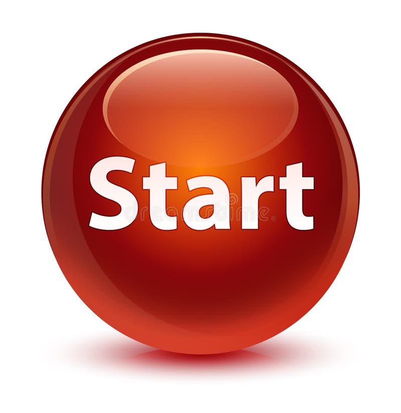 Start Glassy Brown Round Button Stock Illustrations – 11 Start Glassy ...