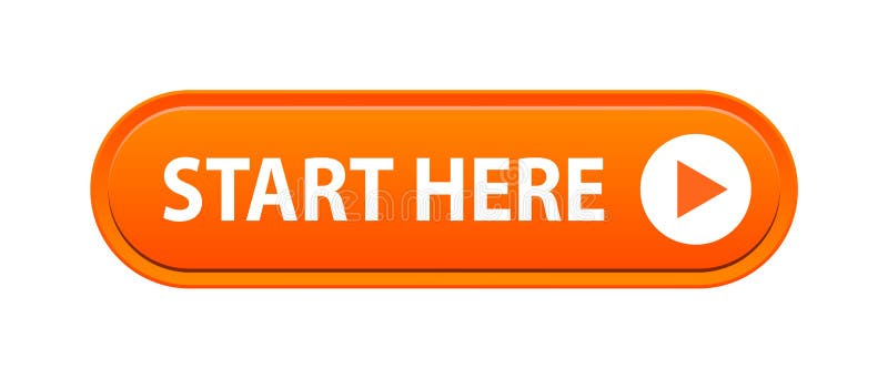Start here button stock vector. Illustration of assistance - 217919259