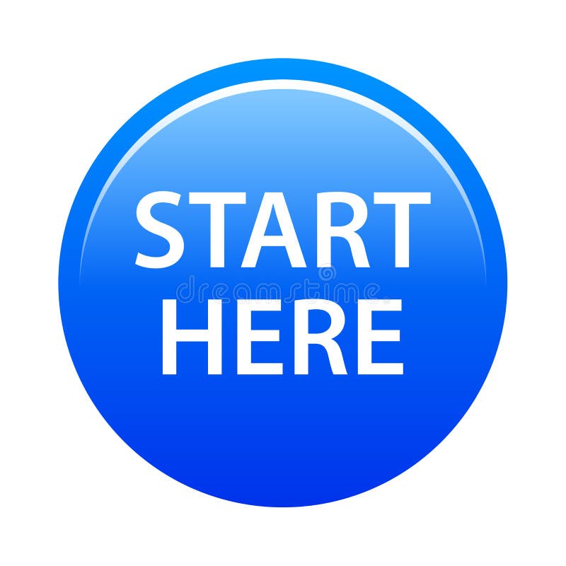 Start here button stock image. Image of computer, call - 217919357