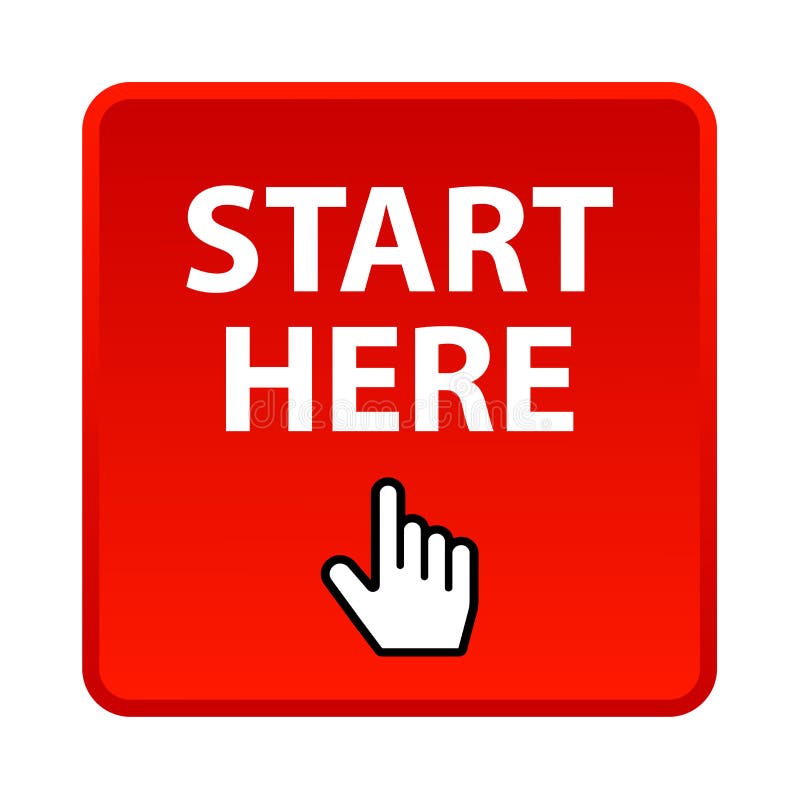 Start Here Signs Directions Confusing Route Stock Illustration ...