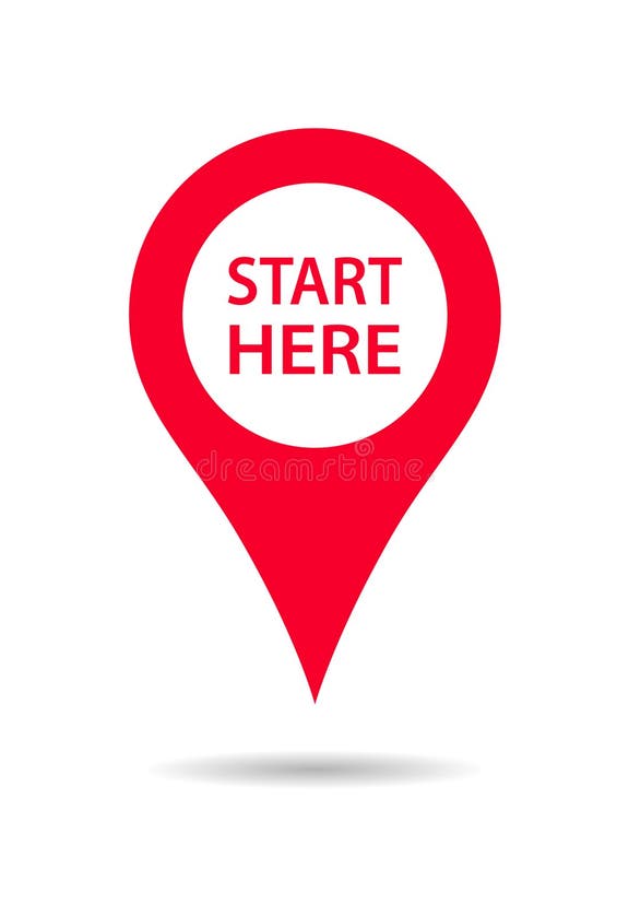 Start Here Map Stock Illustrations – 91 Start Here Map Stock ...