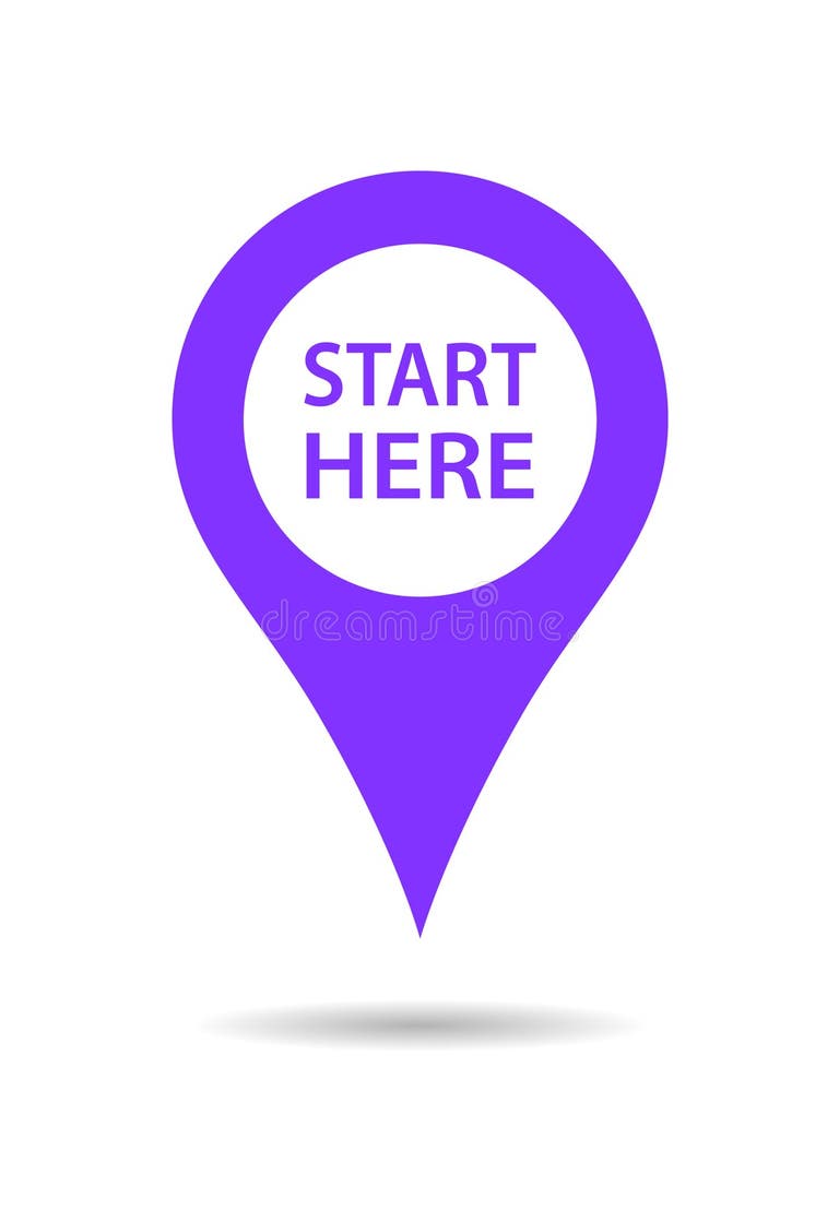 Start Here Map Stock Illustrations – 132 Start Here Map Stock ...