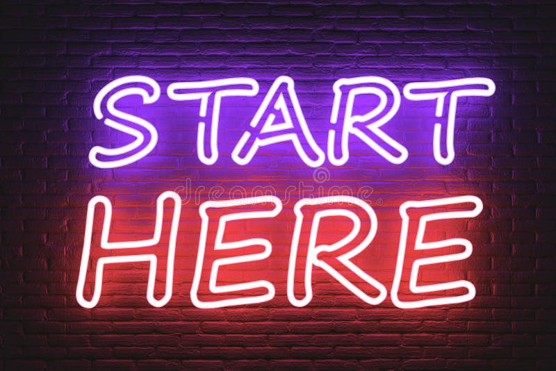 Start here stock photo. Image of rectangular, symbol - 92087700