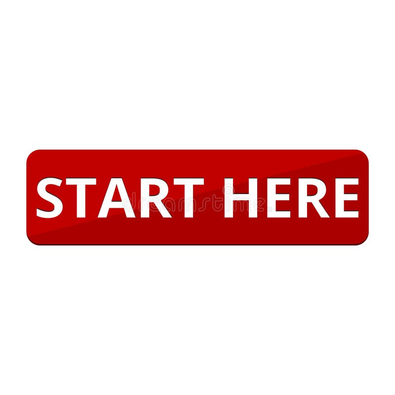 Start Here Sign, Start Here Icon, Start Here Button, 6 Colors Included ...