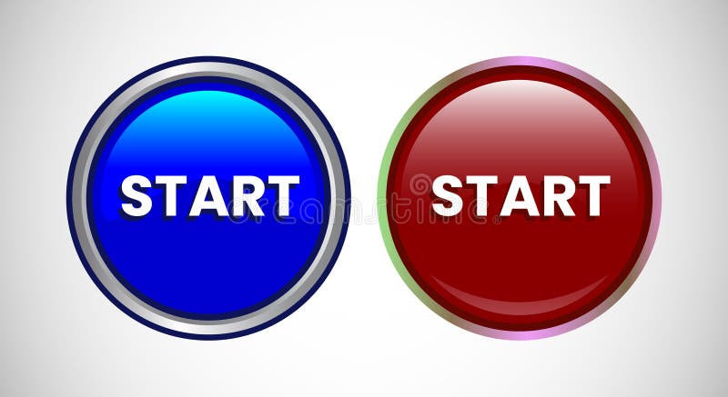Start Icon Power Button Design Illustration Stock Illustration ...