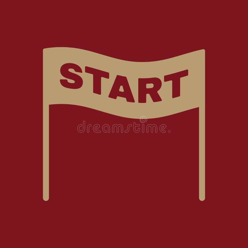 The Start Icon. Start Symbol Stock Vector - Illustration of race ...
