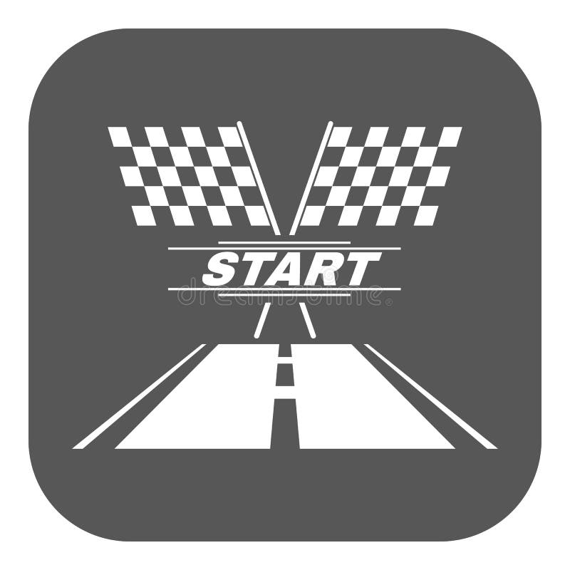 The Start Icon. Start Symbol Stock Vector - Illustration of background ...