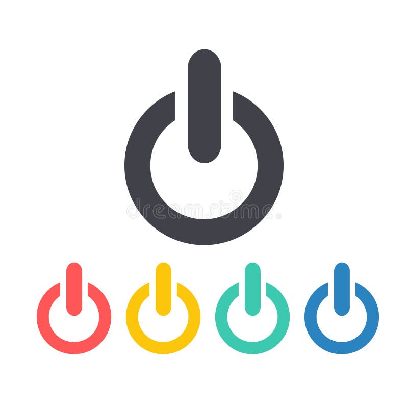 Start Icon on White Background. Start Sign Stock Vector - Illustration ...