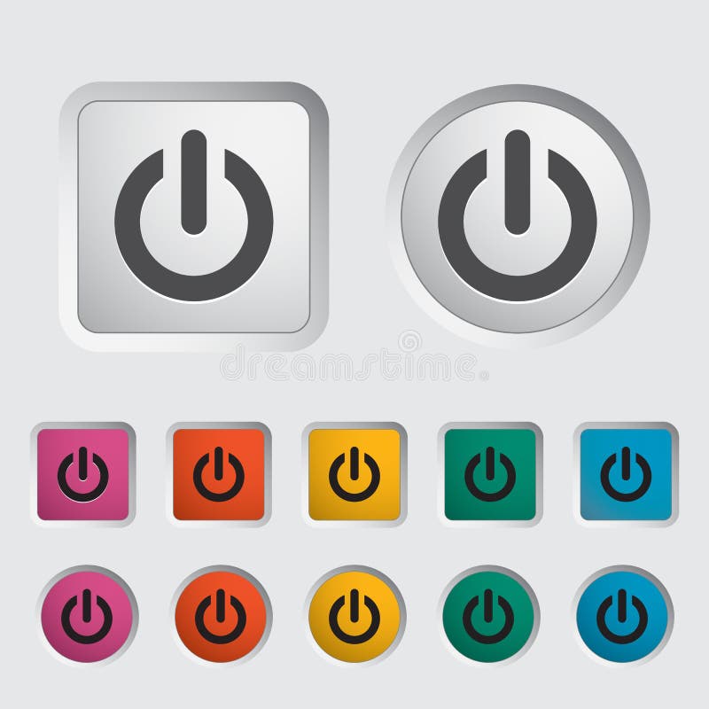 Start icon. stock vector. Illustration of interface, button - 89761787