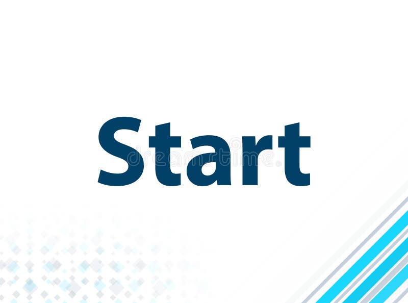 Start Modern Flat Design Blue Abstract Background Stock Illustration ...