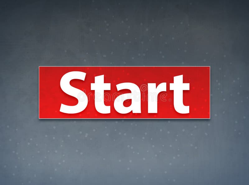 Start Red Banner Abstract Background Stock Illustration - Illustration ...