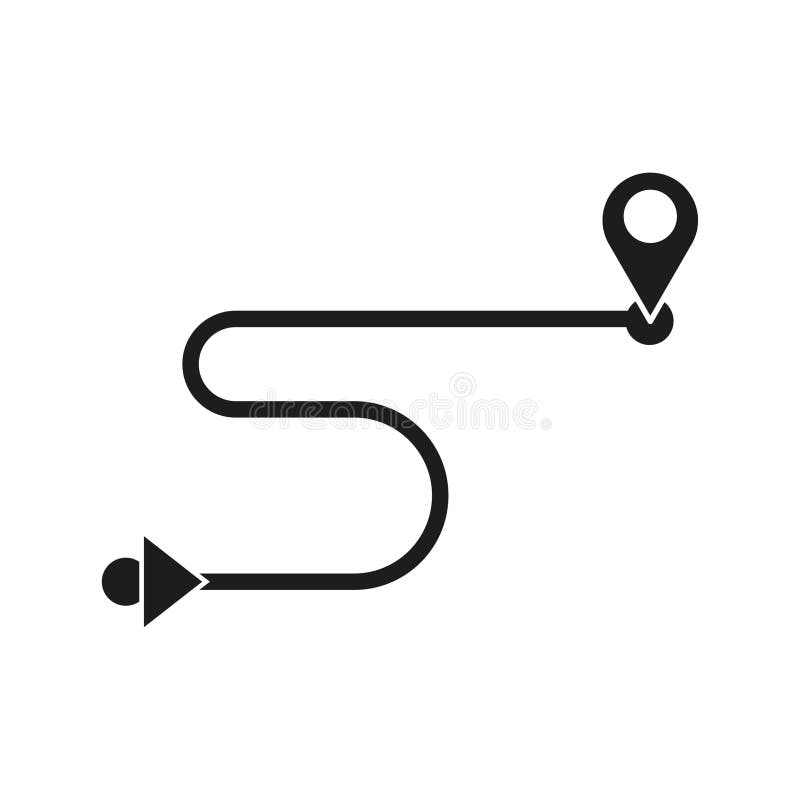 Start Journey Destination Icon. Vector Illustration. EPS 10 Stock ...