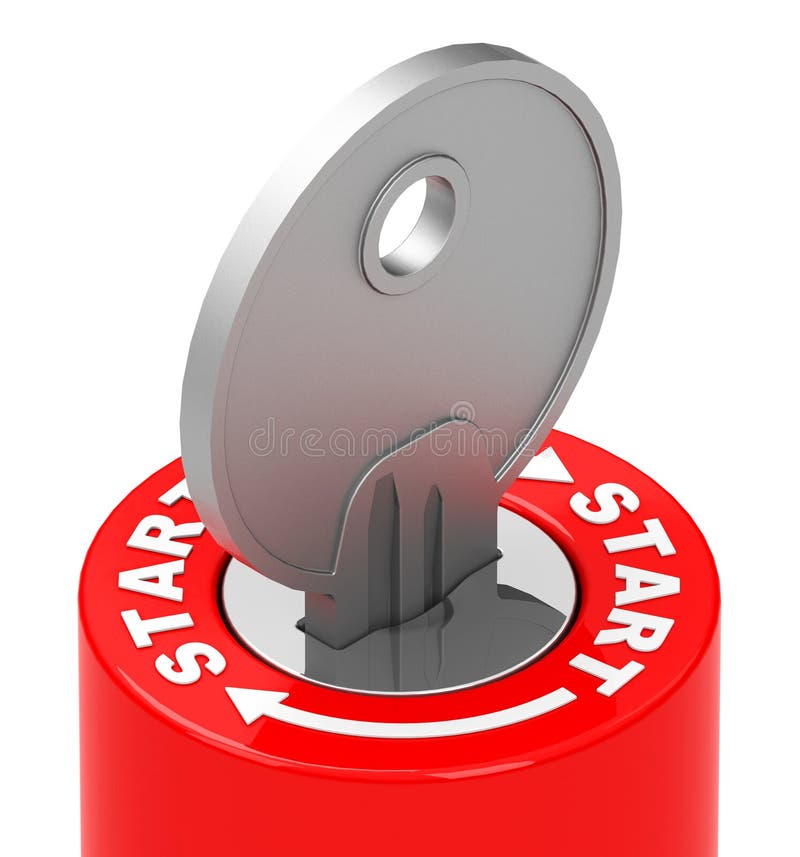 The start key stock illustration. Illustration of safe - 49018186