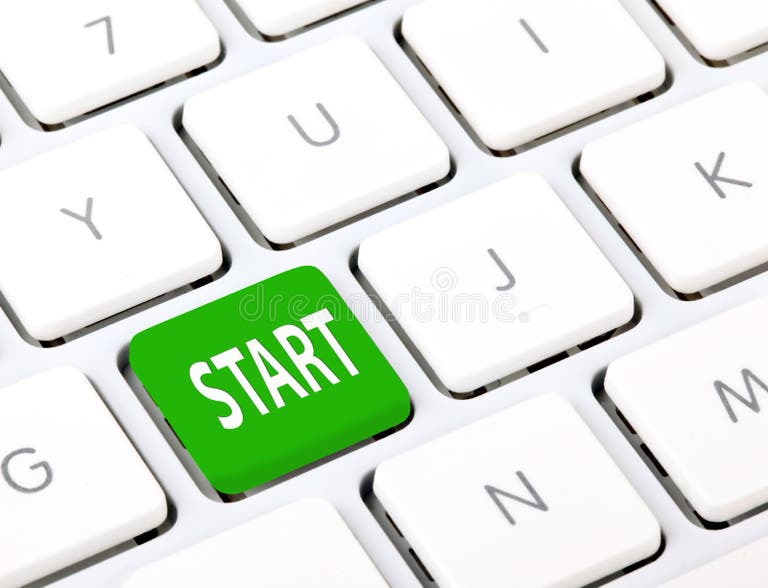 Start on keyboard stock photo. Image of data, laptop - 19995164