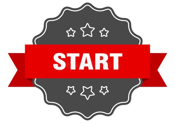 Start label stock vector. Illustration of band, vector - 194927607