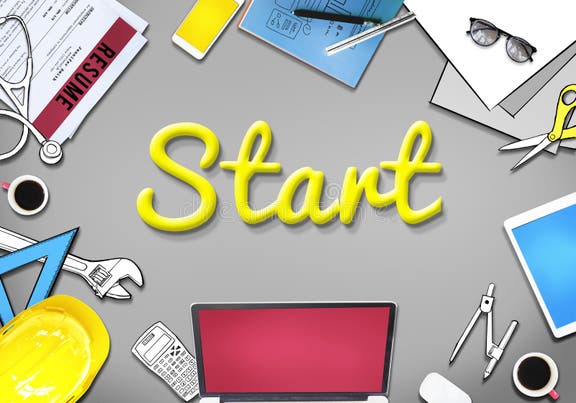 Start Launch Motivate Activation Begin Concept Stock Illustration ...