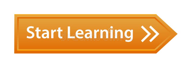 Start learning button stock vector. Illustration of conferences - 178505290