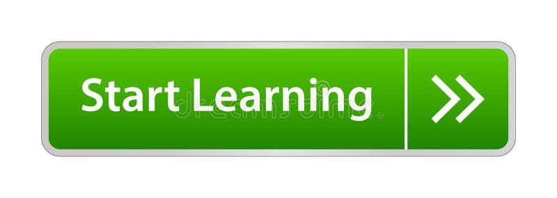 Start learning button stock vector. Illustration of global - 178505436
