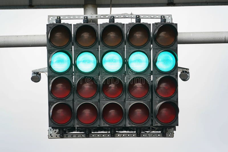 Start Lights in Racing Circuit Stock Photo - Image of circuit, finish ...