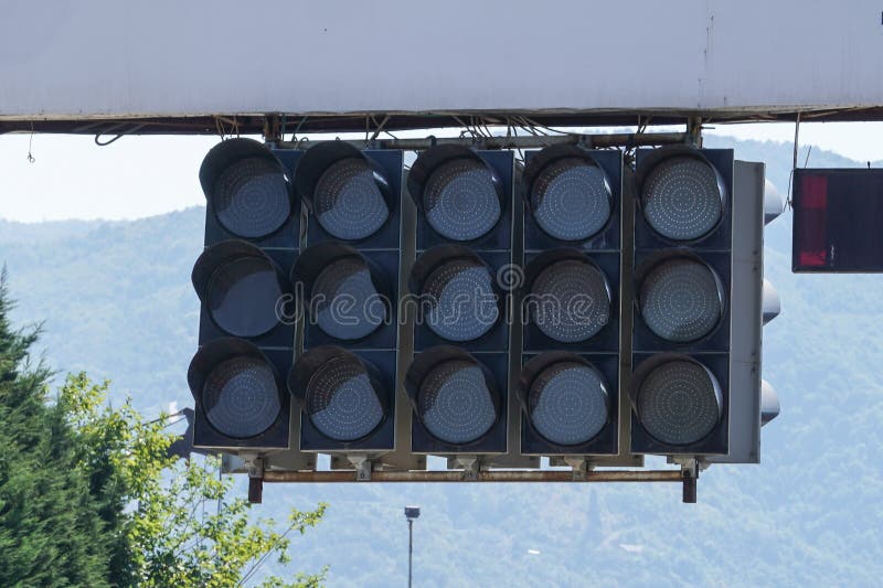 Start Lights in Racing Circuit Stock Image - Image of green, track ...
