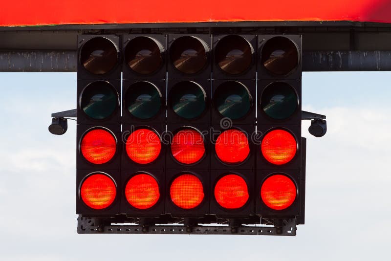 Start Lights stock image. Image of start, race, light - 55824819