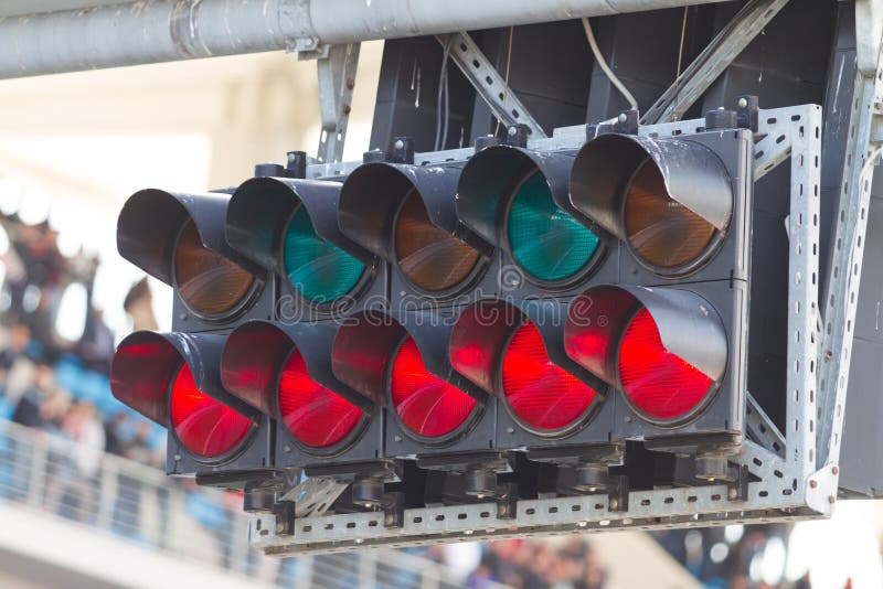 Start Lights stock image. Image of motogp, turkey, race - 25483401