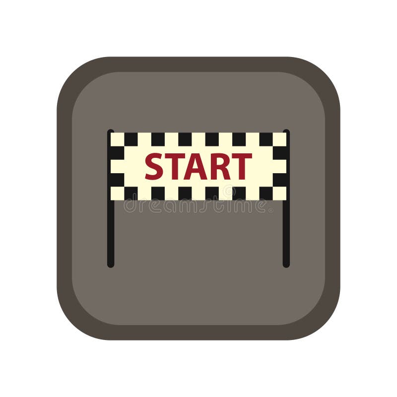 Start Line Banner. Vector Illustration Decorative Design Stock Vector ...