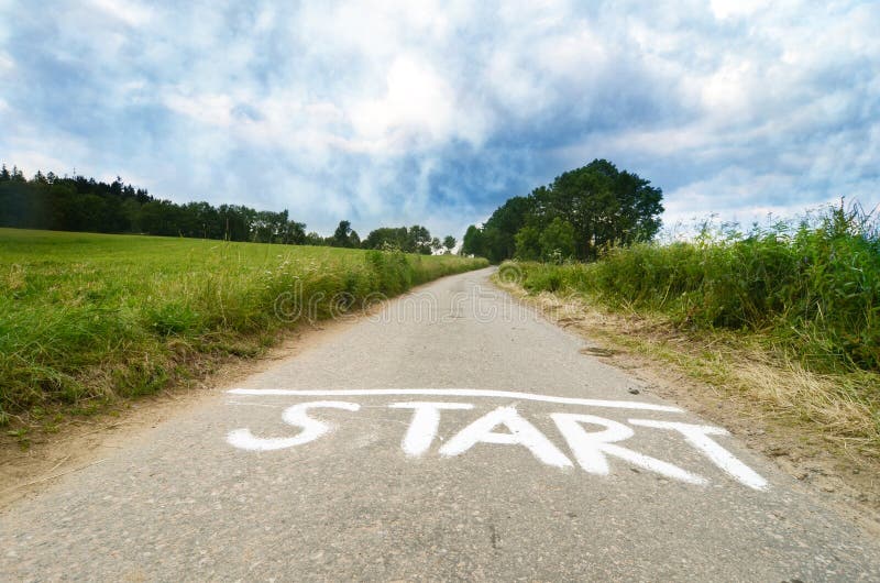 Ready to start stock photo. Image of lost, escape, sign - 9249226