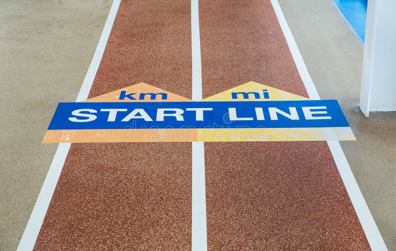 Start Line on Running Track Stock Image - Image of walk, goal: 46907783