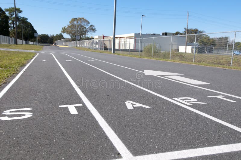 Start Line at Track stock photo. Image of school, white - 22657870
