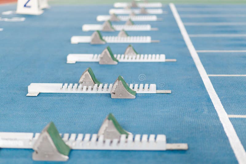 Start Line for Track an Field Competition Stock Photo - Image of lane ...