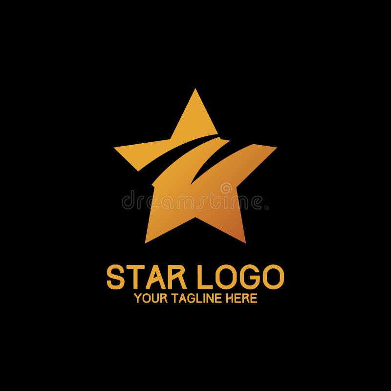 Start Logo Design Modern Concept Art Orange Stock Vector - Illustration ...