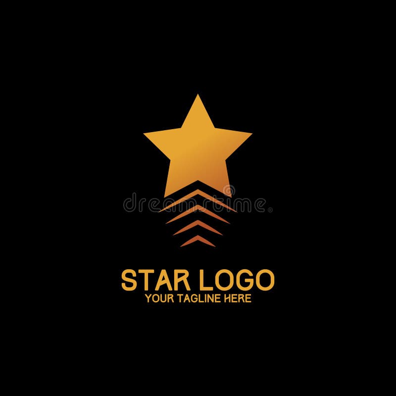 Start Logo Design Modern Concept Art Orange Stock Vector - Illustration ...