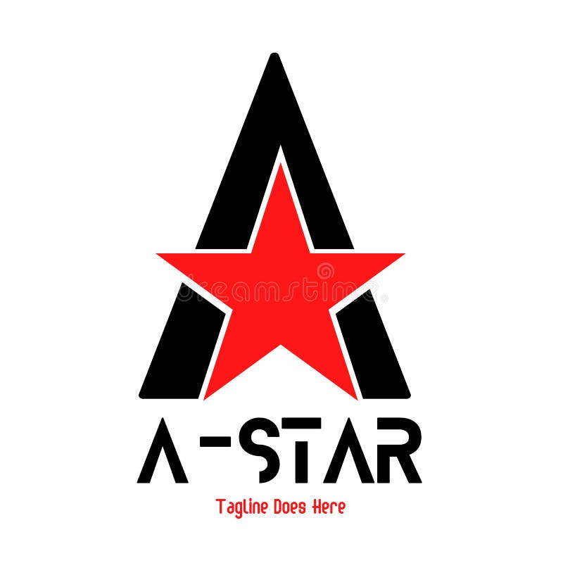 A Start Logo Template - Abstract Logo Stock Vector - Illustration of ...