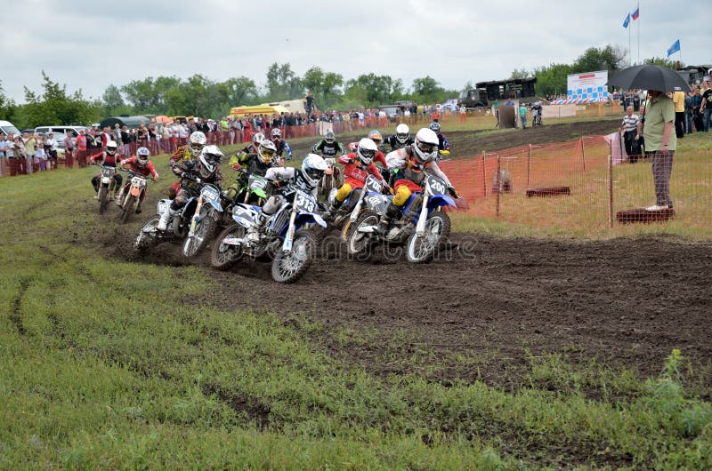 Start motocross riders editorial stock photo. Image of racing - 25744083