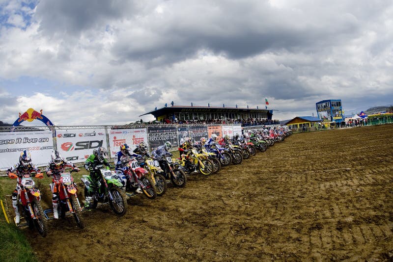 Motocross start editorial stock photo. Image of race - 10919463