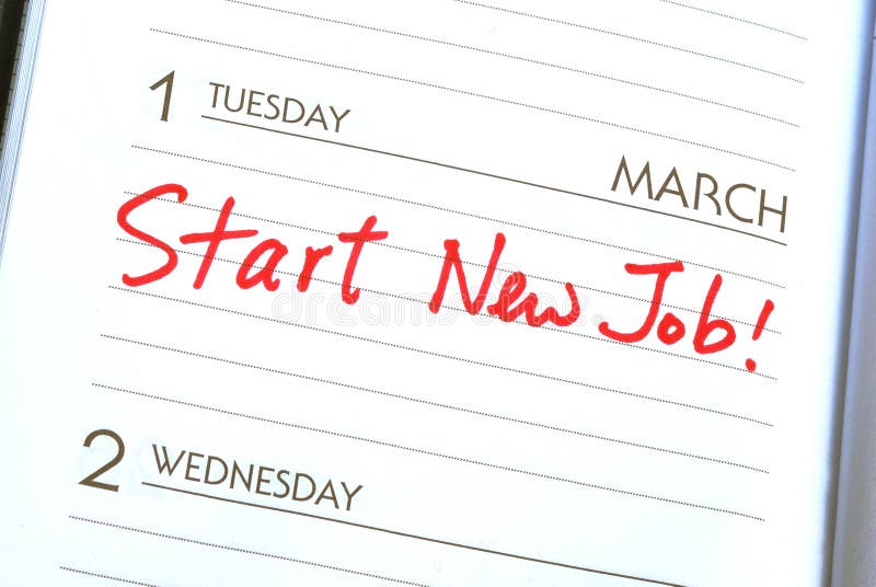 Start a new job stock image. Image of schedule, opportunity - 21661599