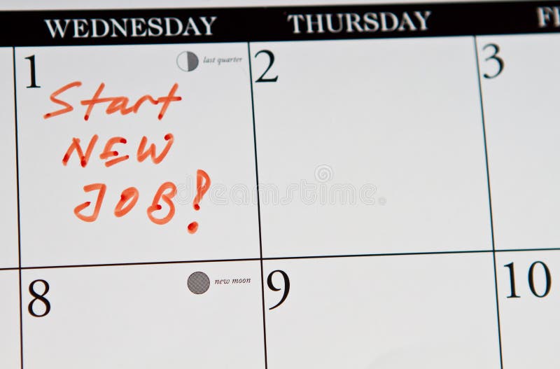 Start a new job stock image. Image of schedule, opportunity - 21661599