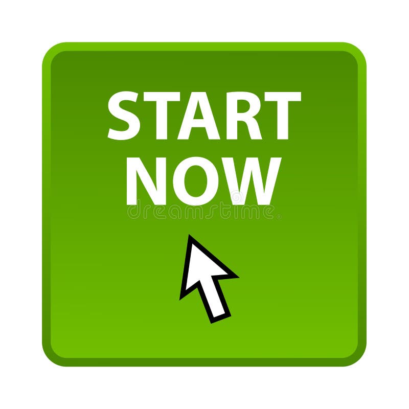 Start now button stock vector. Illustration of graphic - 217918247