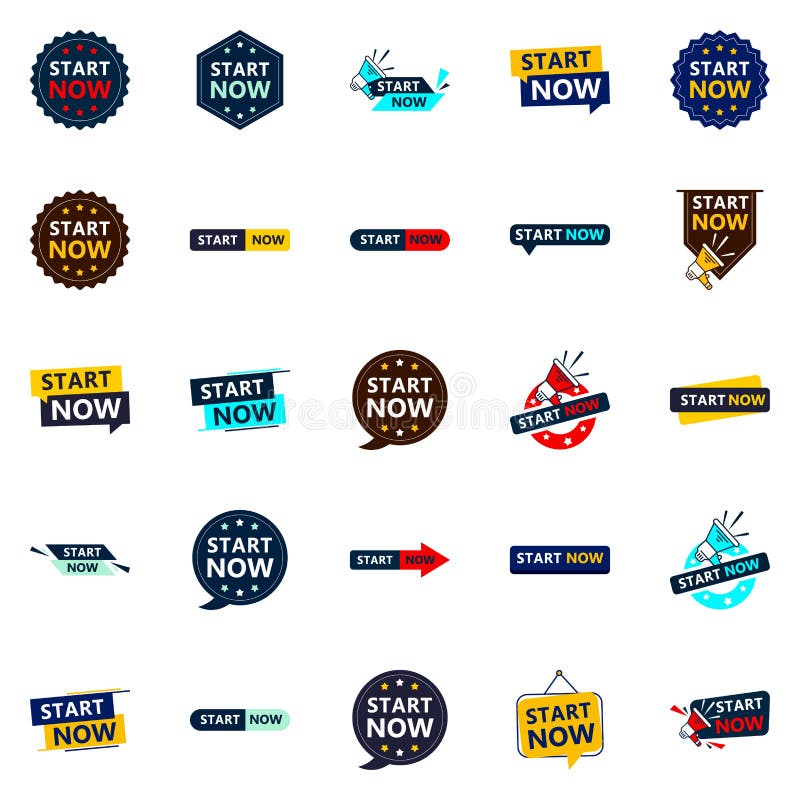 Start Now 25 Eye Catching Typographic Banners for Boosting Engagement ...