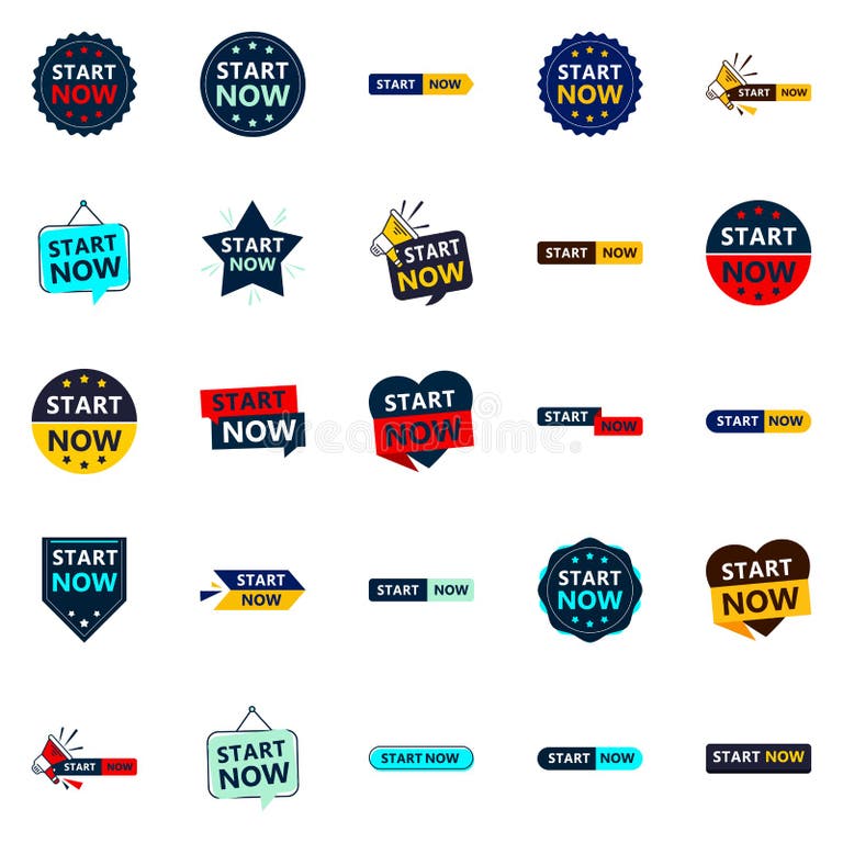 Start Now 25 Eye Catching Typographic Banners for Boosting Engagement ...