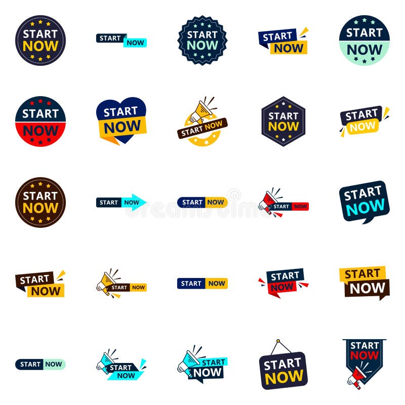 Start Now 25 Eye Catching Typographic Banners for Driving Engagement ...