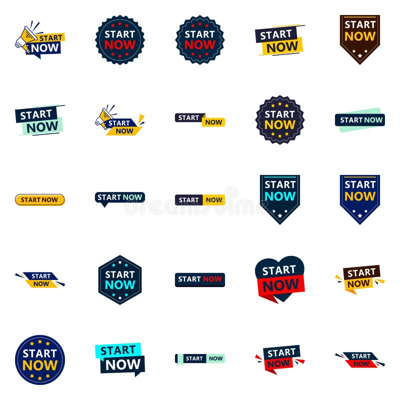 Start Now 25 Eye Catching Typographic Banners for Driving Engagement ...