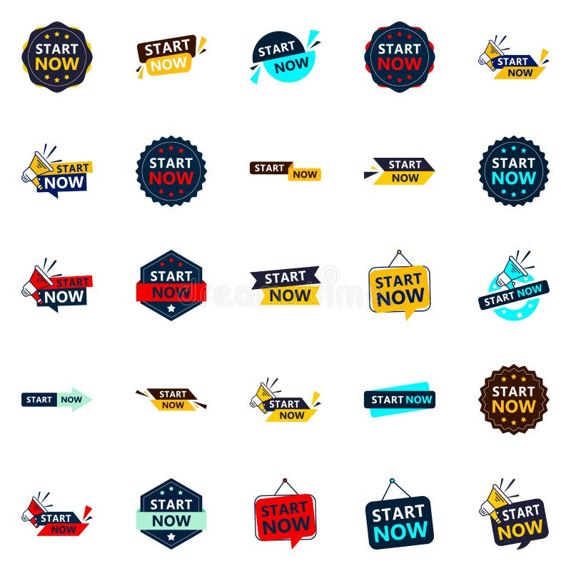 Start Now 25 Eye Catching Typographic Banners for Promoting Starting ...