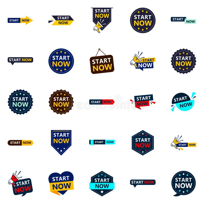 Start Now 25 Eye Catching Typographic Banners for Promoting Starting ...
