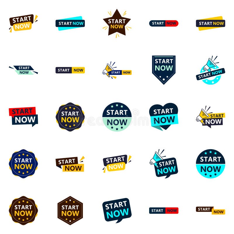 Start Now 25 Eye Catching Typographic Banners for Promoting Starting ...