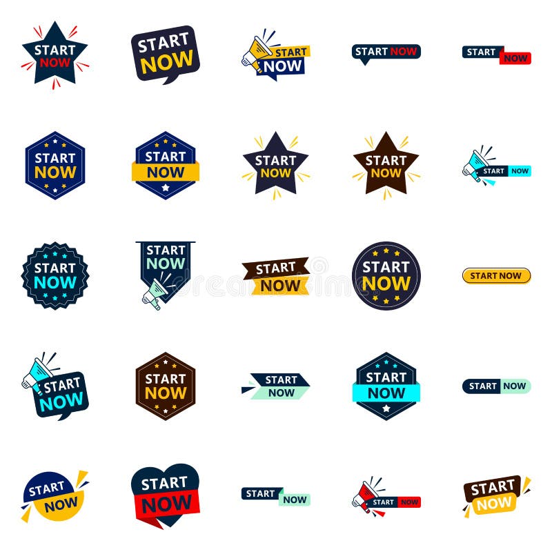 Start Now 25 Eye Catching Typographic Banners for Promoting Starting ...